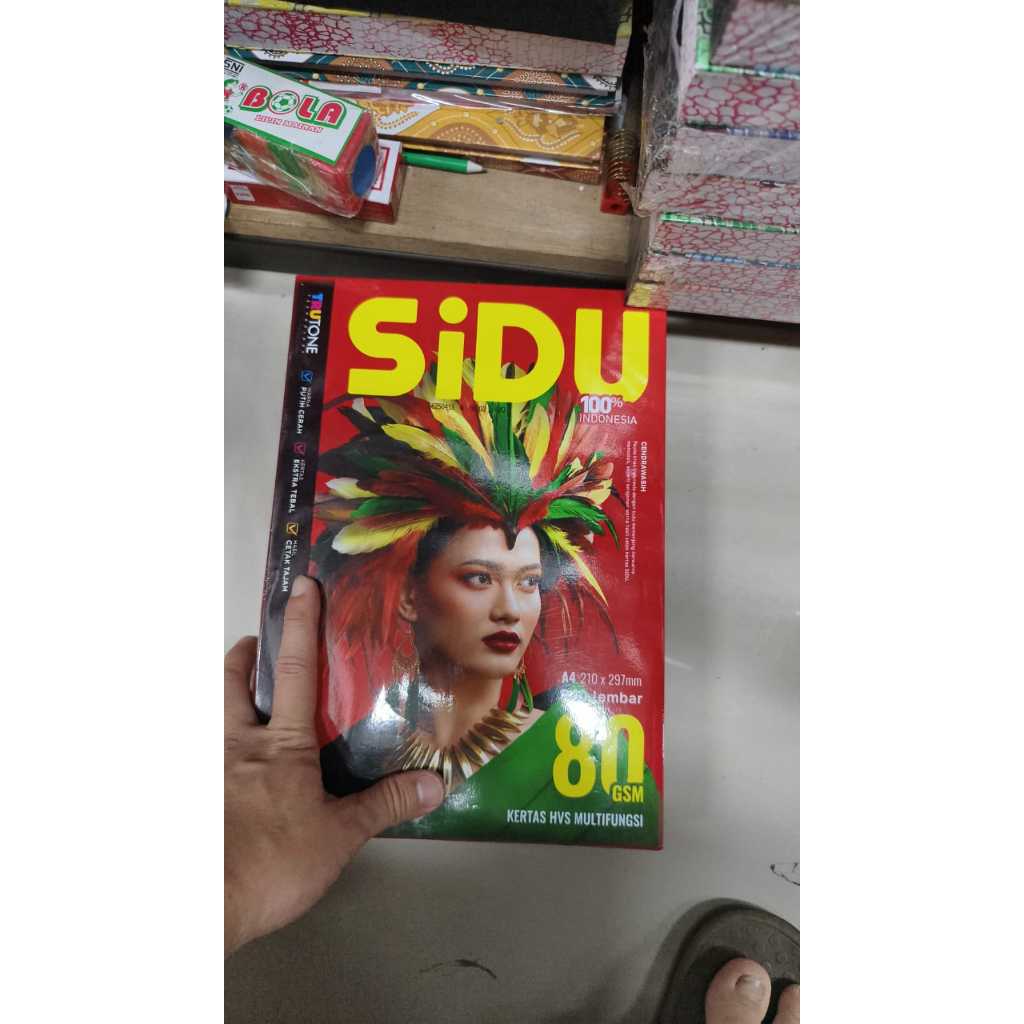 Jual hvs a4 / a4 s 80 gram sinar dunia satu rim isi 500 lembar edisi ...
