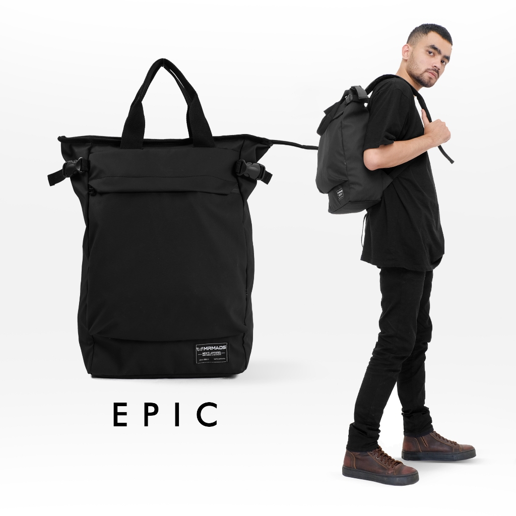 Jual MR MADS - Backpack "EPIC" - Totebag - Tas Ransel Pria Wanita - Tas ...