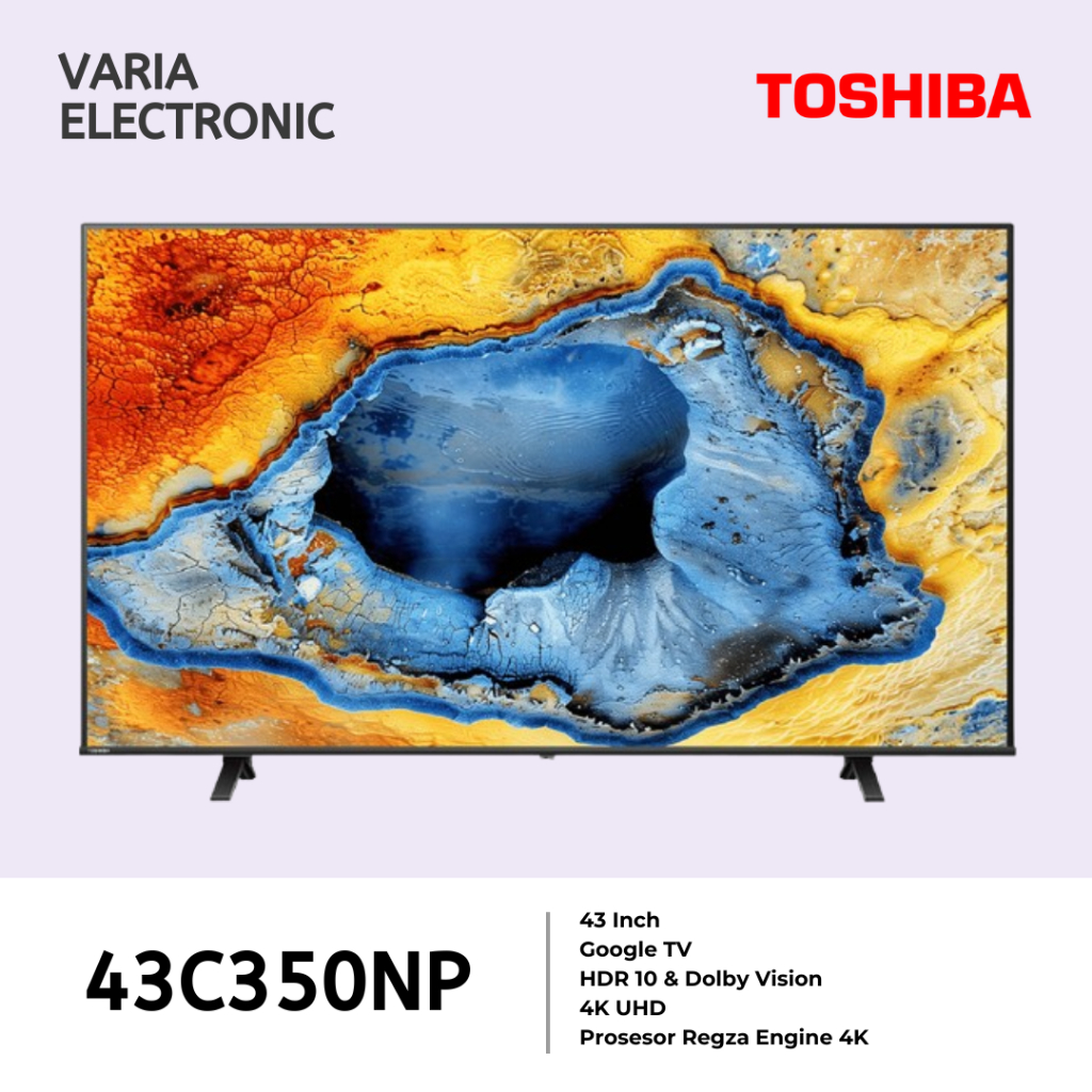 Jual LED TOSHIBA 43 Inch 43C350NP QLED 4K UHD Google TV | Shopee Indonesia