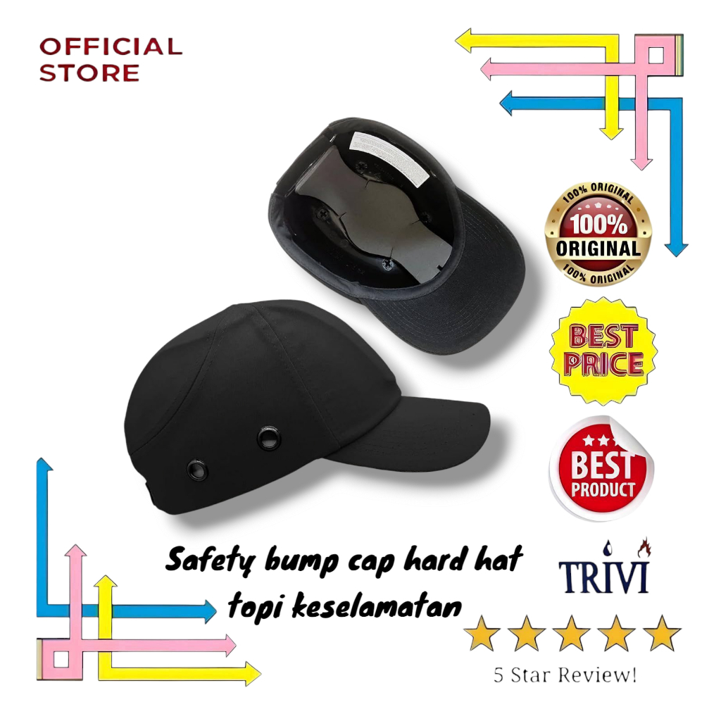 Jual Safety Bump Cap Hard Hat topi helm keselamatan | Shopee Indonesia