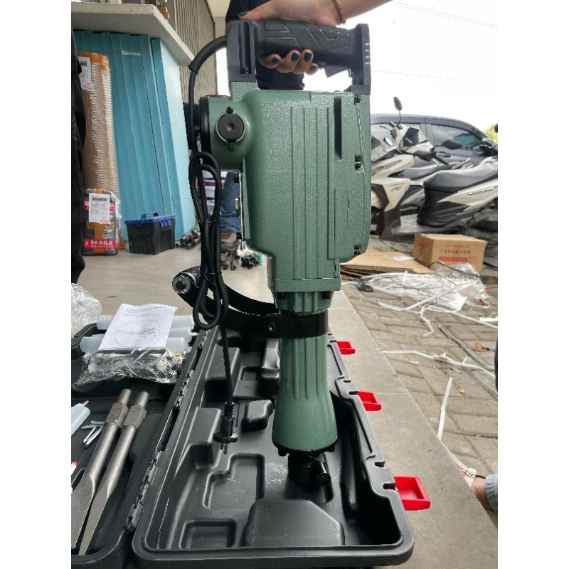 Jual Mesin Bobok Jack Hammer Demolition Hammer 65A 1600Watt | Shopee ...