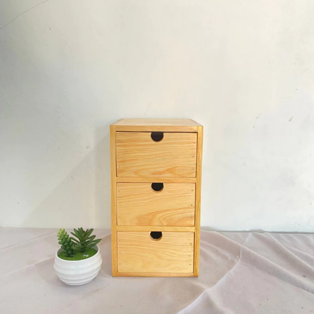 Jual Rak kayu mini minimalis / laci minimalis / laci mini aesthetic ...