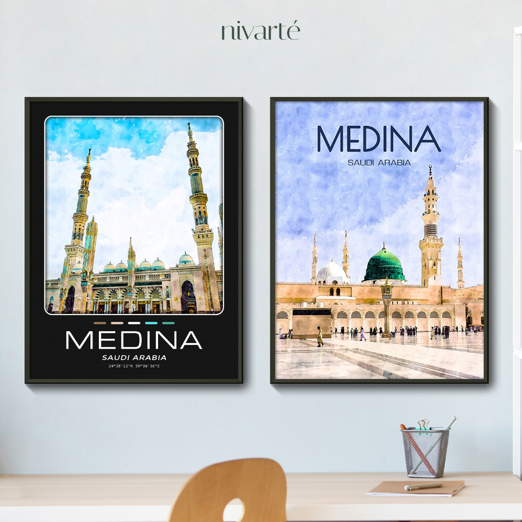 Jual Poster Madinah - Poster Travel Medina | Poster Frame | Nivarte ...