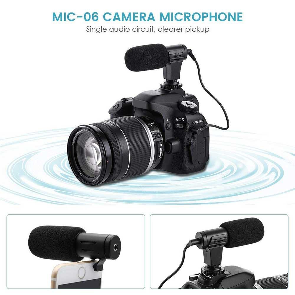 Jual Camera DSLR Shotgun Microphone 3.5mm - Black | Shopee Indonesia