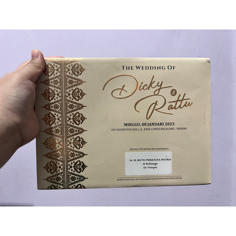 Jual [UNDANGAN AMPLOP 50pcs-Rumah Adat Foly] Cetak Satuan Undangan ...