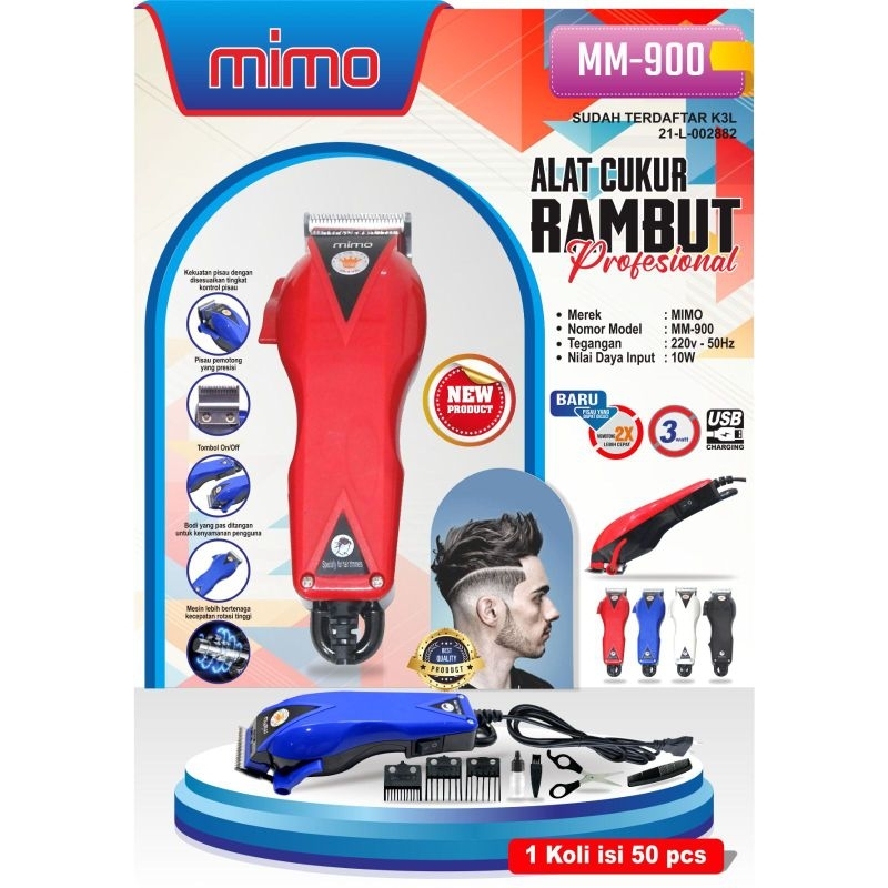 Jual Alat cukur rambut mimo / cukuran rambut mimo mm-900 | Shopee Indonesia