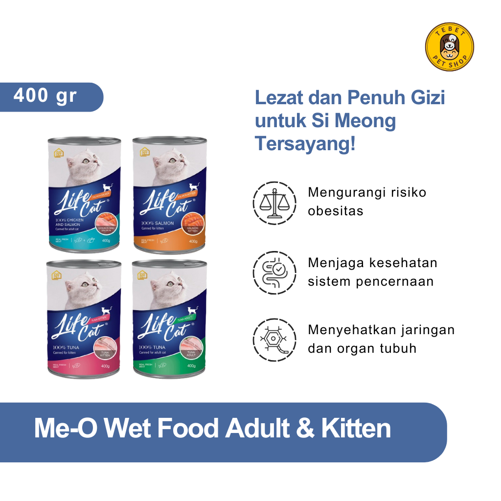 Jual Life Cat Canned 400gr All Varian - makanan kucing kaleng | Shopee ...