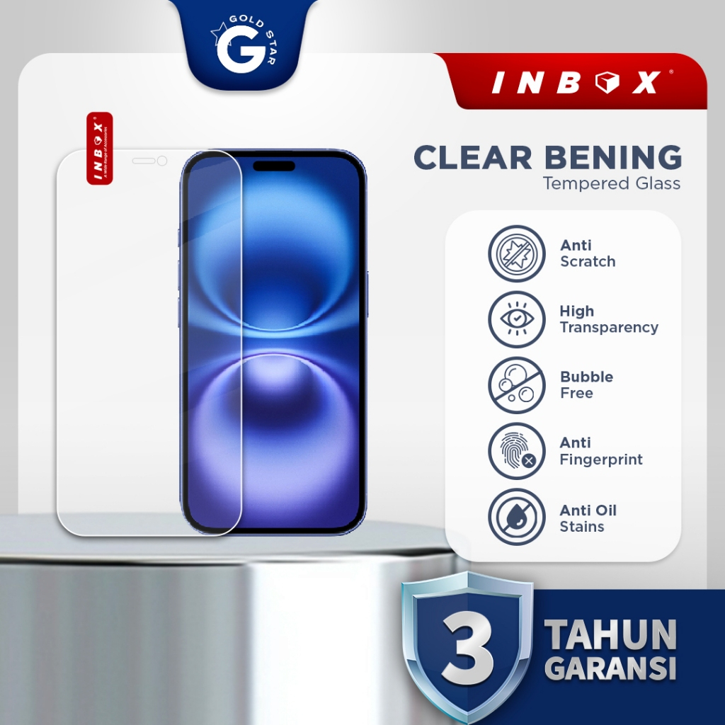 Jual Inbox Tempered Glass iPhone 16/15/14/13/12/11 Pro Max Screen ...