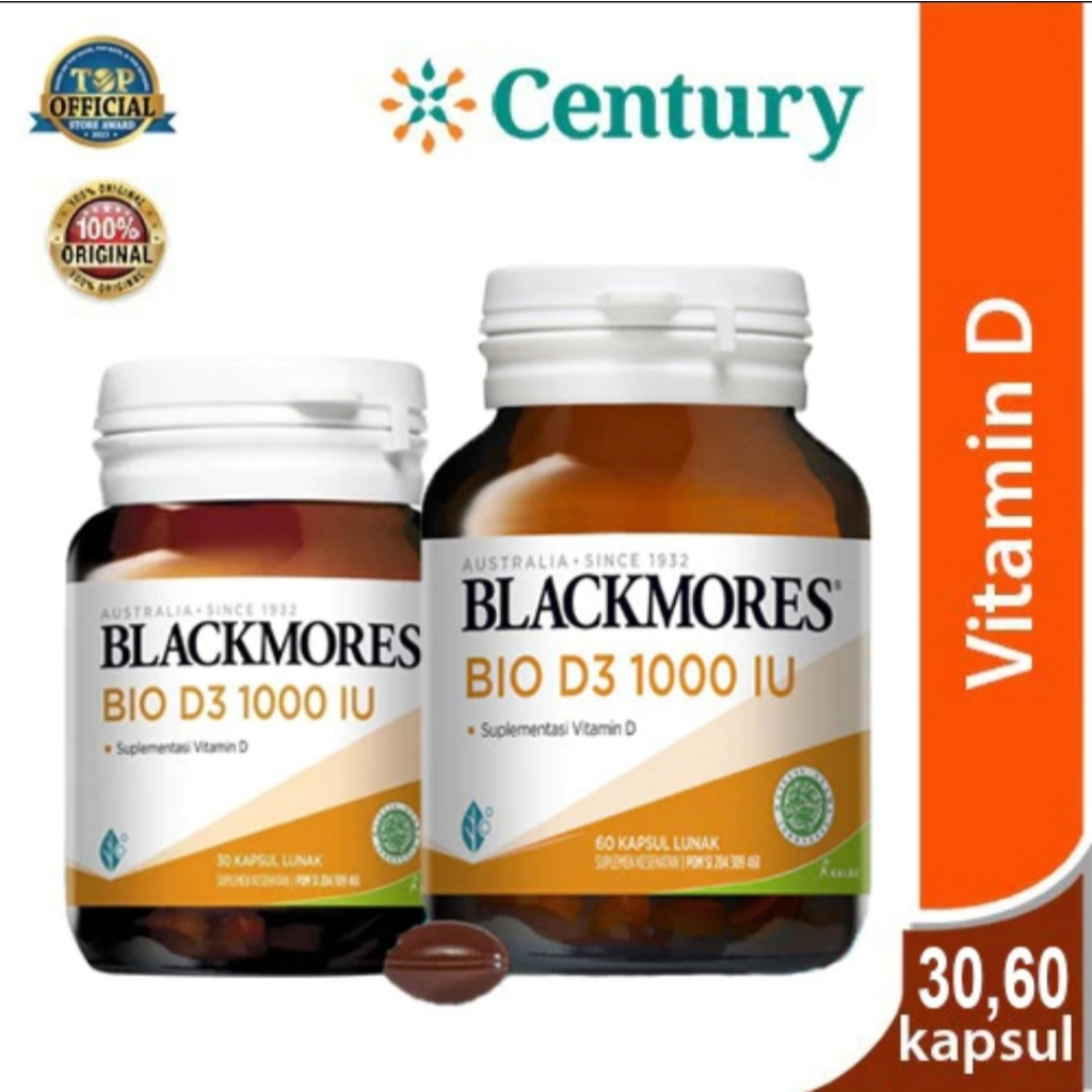 Jual Blackmores Vitamin D3 1000 IU 60 Kapsul & D3 BIO 1000 IU 30 Kapsul /Vitamin D/Suplemen ...