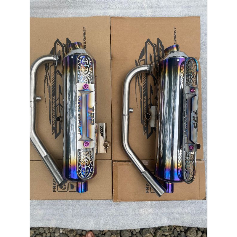 Jual KNALPOT KONDOMAN LUSTER PURPLE BLUE TRP EXHAUST VARIO,AEROX,NMAX ...