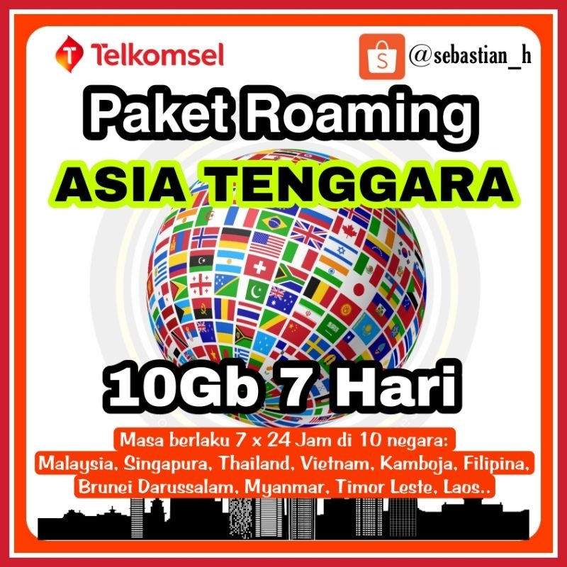 Jual PROMO KUOTA PAKET ROAMING ASIA TENGGARA TELKOMSEL | Shopee Indonesia