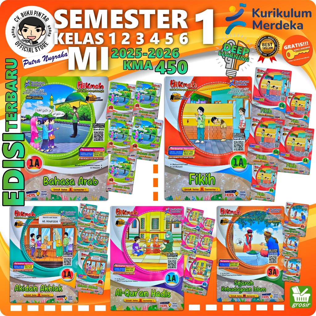 Jual LKS MI / SD KELAS 1 2 3 4 5 6 SEMESTER 1 2025-2026 KURIKULUM MERDEKA KMA 450 Deep Learning ...