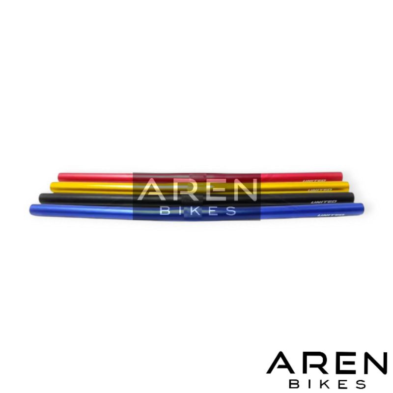 Jual STANG SEPEDA UNITED LURUS STANDAR 25.4 FLATBAR FLAT BAR MERAH KUNING BIRU HITAM ALLOY ...