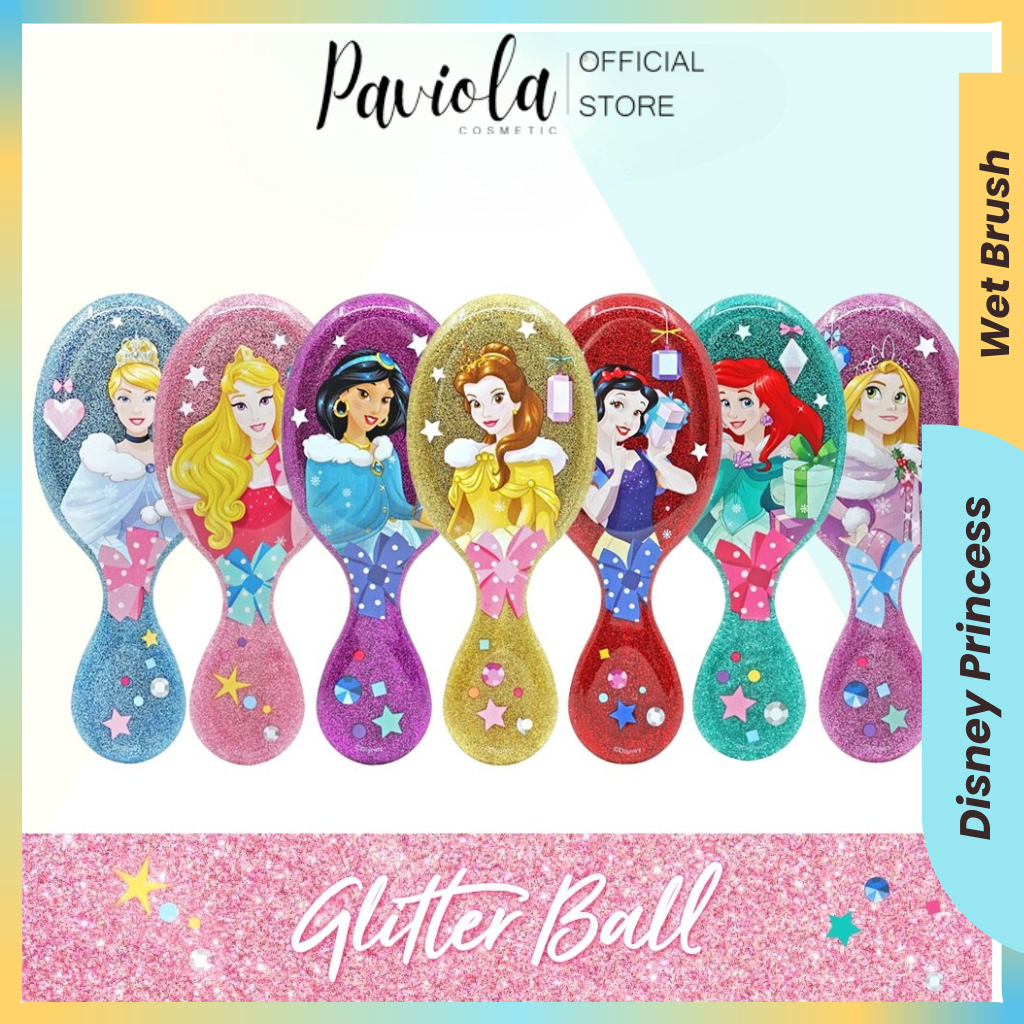 Jual Wetbrush Mini Disney Glitter Ball - Sisir Anti Rontok dengan ...