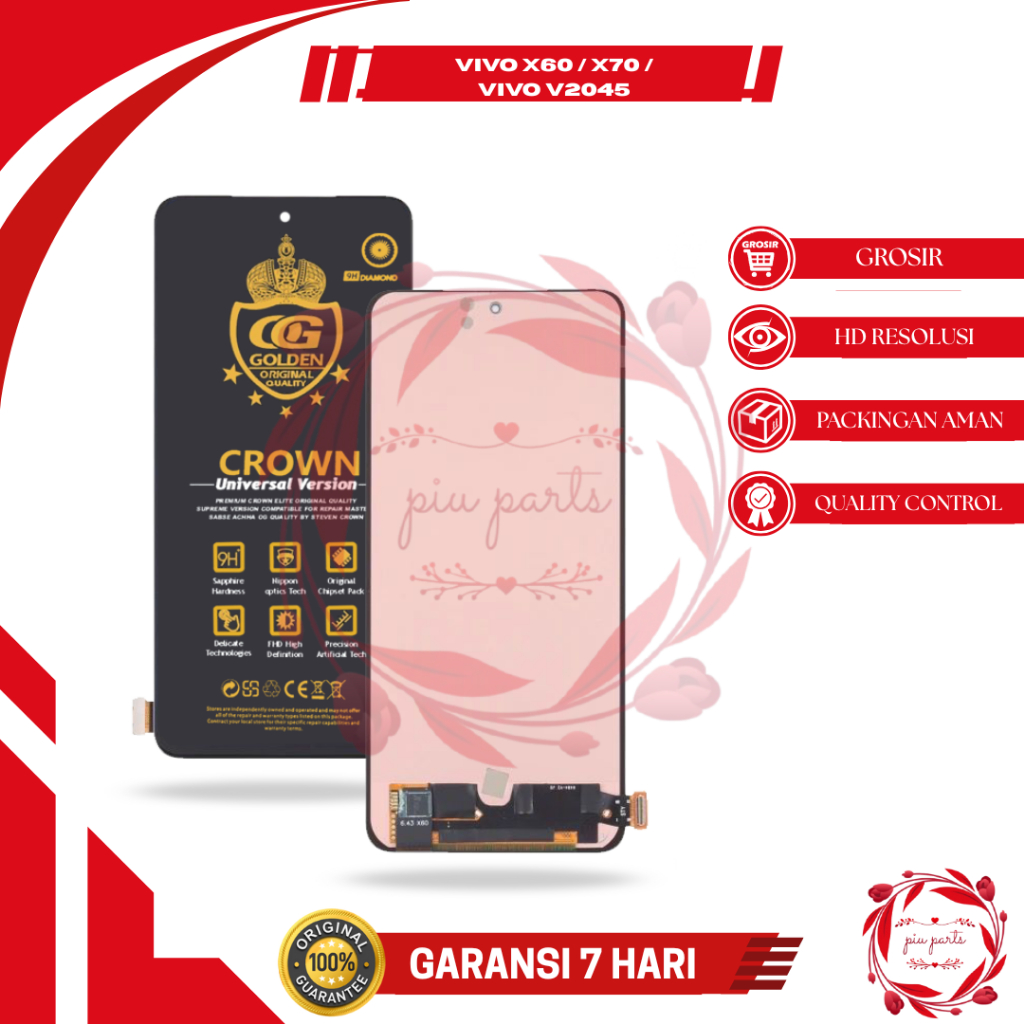 Jual LCD VIVO X60 / X70 / V2045 TOUCHSCREEN FULLSET COMPLETE ORIGINAL | Shopee Indonesia