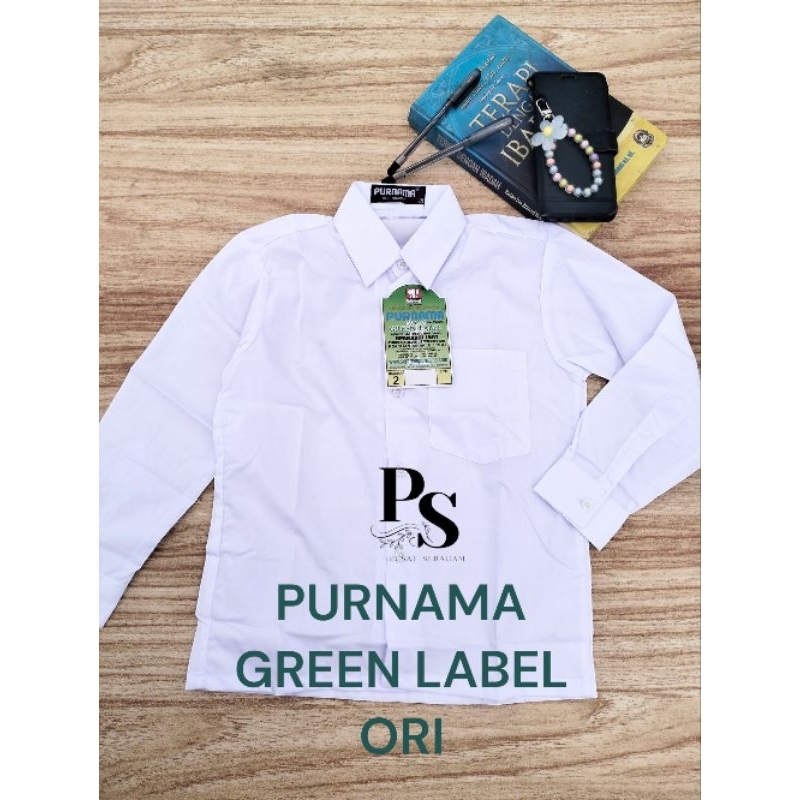 Jual pusat seragam |SERAGAM PURNAMA| KEMEJA PUTIH merek PURNAMA Green ...