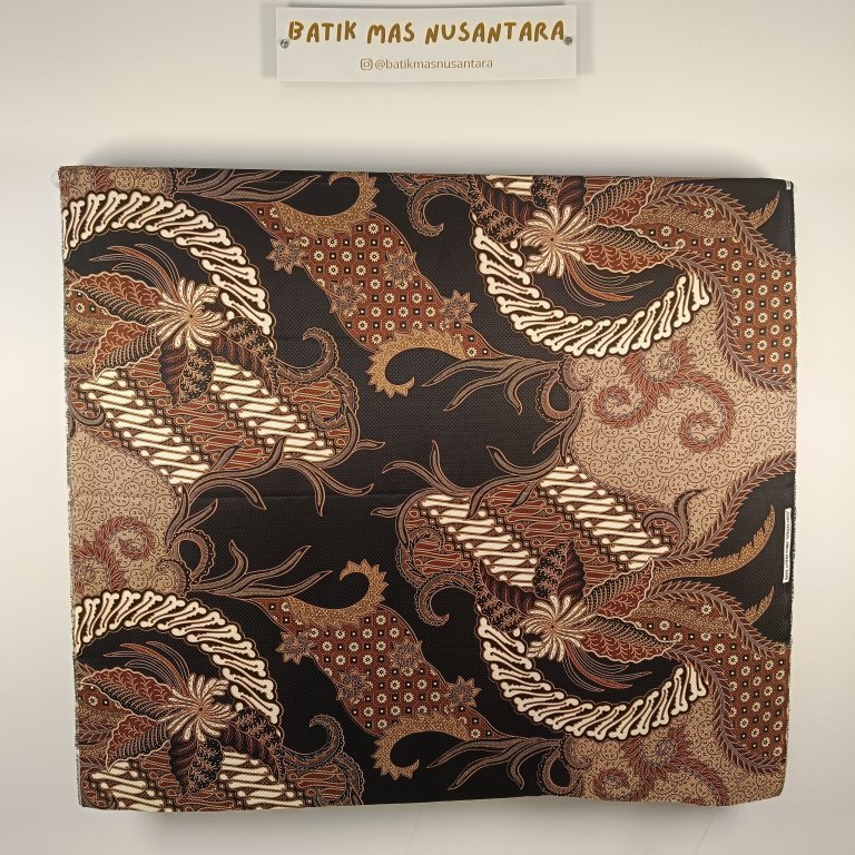 Jual Kain Batik Dobi / Dobby Premium motif Parang Warna Coklat Hitam ...