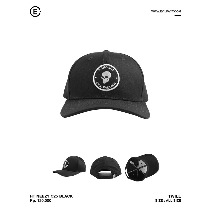 Jual HAT EVIL NEEZY C25 BLACK | Shopee Indonesia