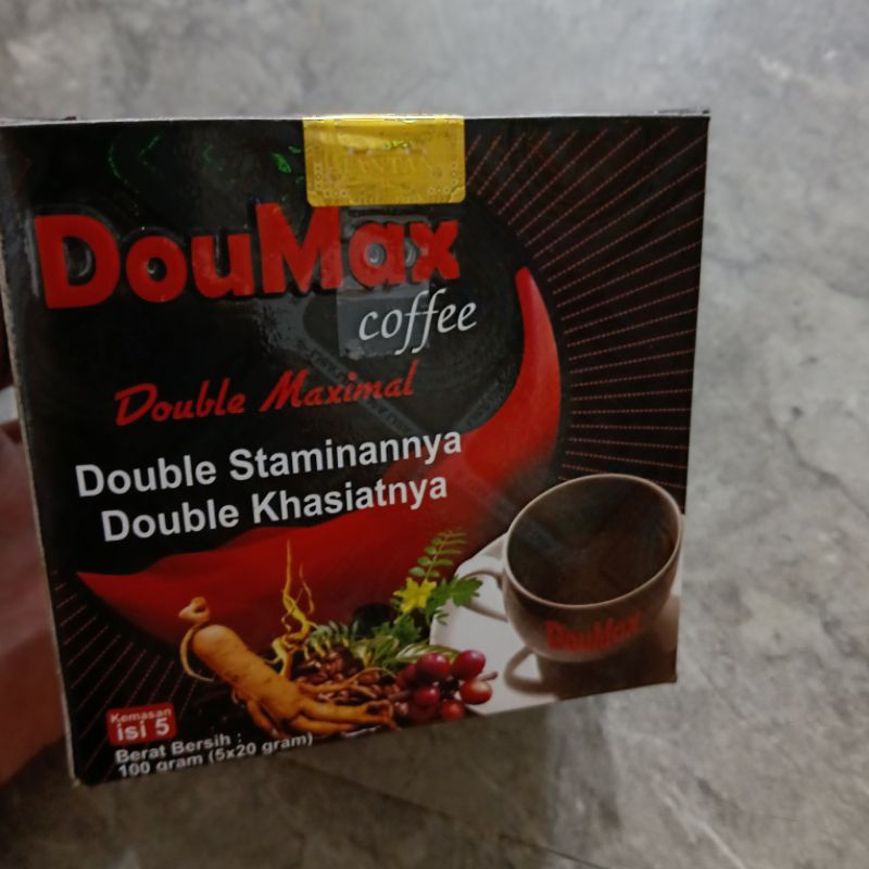 Jual Kopi DouMax// Dumax Double Maximal Original 1 Box isi 5 Sachet | Shopee Indonesia