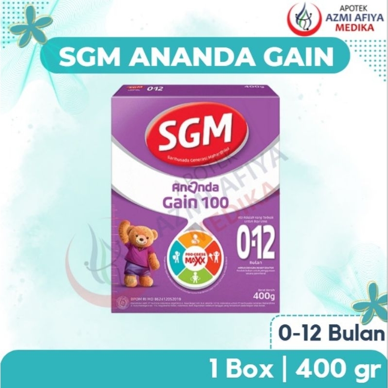 Jual SGM Ananda Gain 400gr | Shopee Indonesia