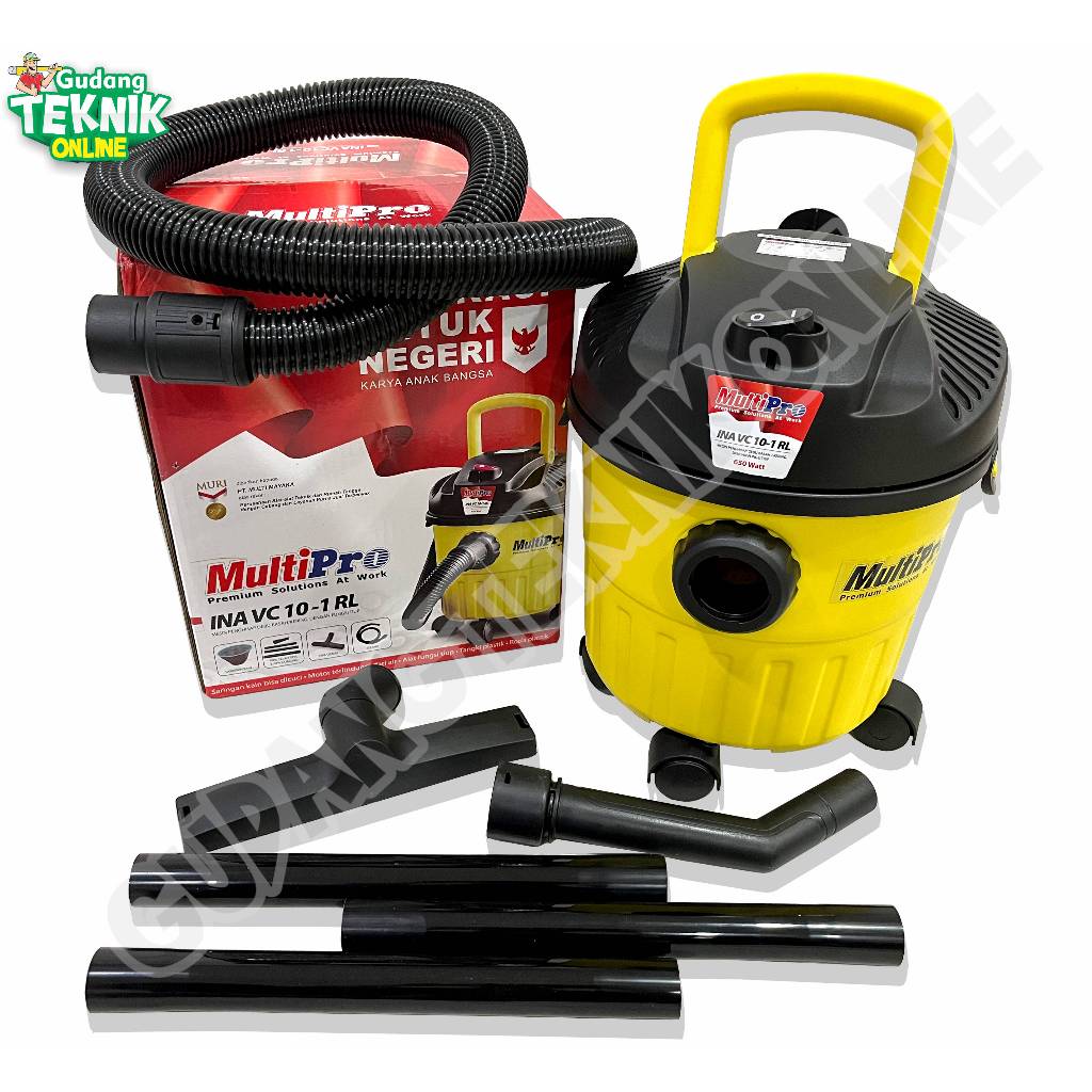 Jual MULTIPRO Vacuum Cleaner 10L MULTIPRO 10-1-RL / Vakum Vacum Penyedot Debu Basah Kering 10 ...