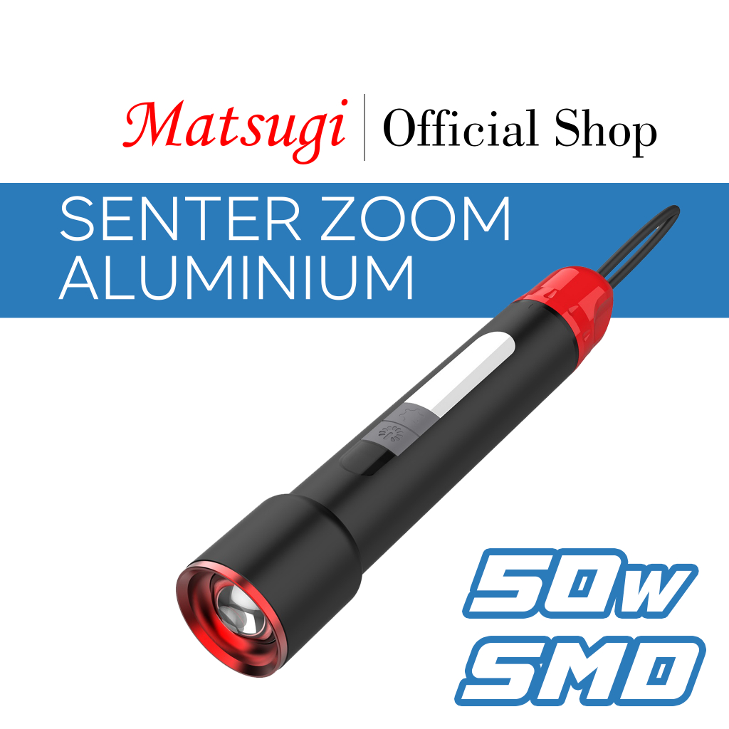 Jual Senter Tangan LED Zoom 50 Watt Aluminium Multifungsi 8 Mode ...