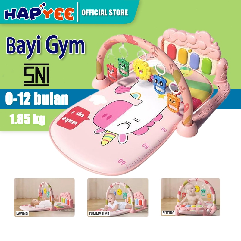 Jual HAPYEE bayi gym Playgym Mainan Bayi Rattle Playmate Musik Piano ...