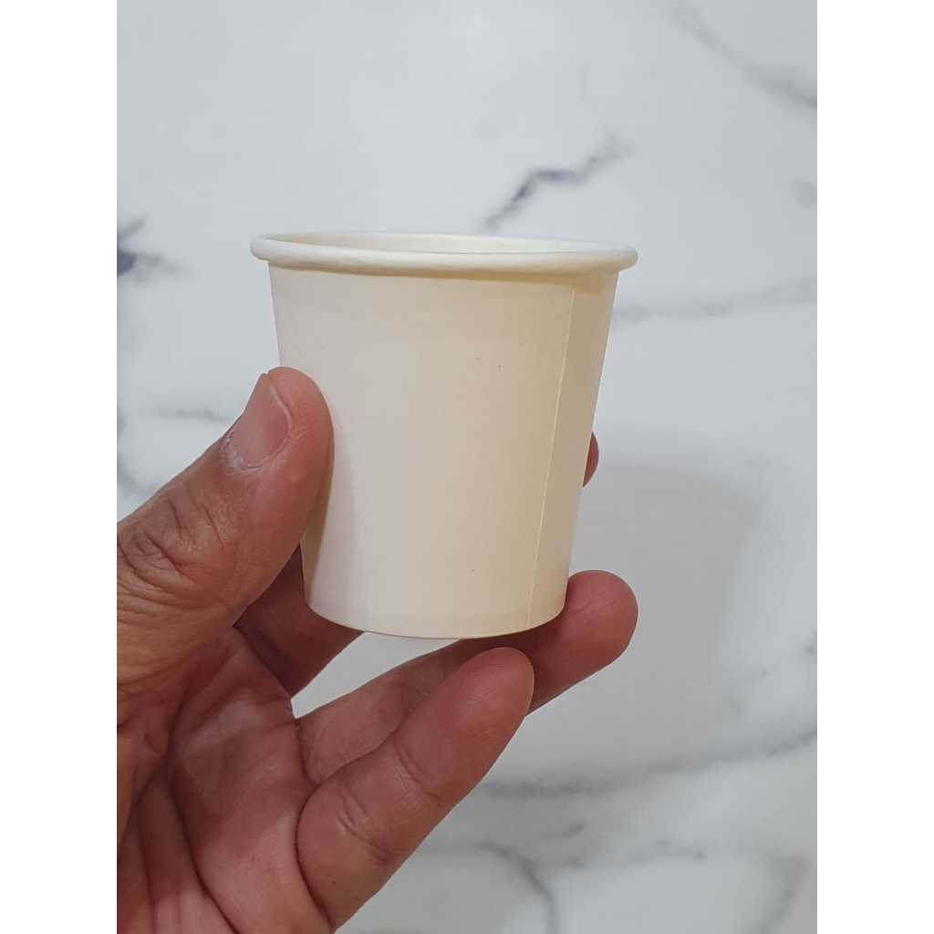Jual Paper Hot Cup 2,5oz (75ml) Tester cup Dijual per 80pcs | Shopee ...