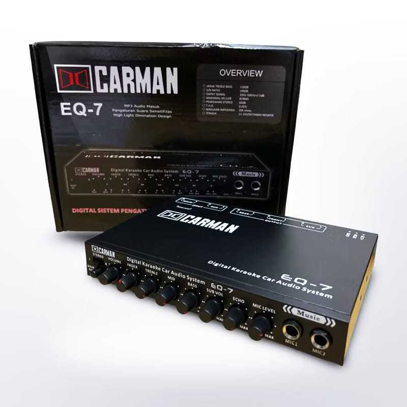 Jual Parametrik Equalizer Carman EQ-7 EQ7 Parametric Preamp 2 Mic Input | Shopee Indonesia