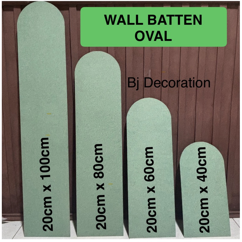 Jual WALL BATTEN OVAL HMR ANTI LEMBAB TEBAL 4mm lebar 20cm | Shopee ...