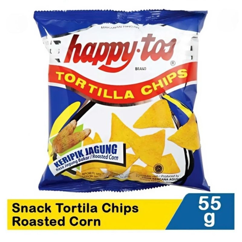 Jual Happytos Snack Tortilla Chips Roasted Corn 55g | Shopee Indonesia