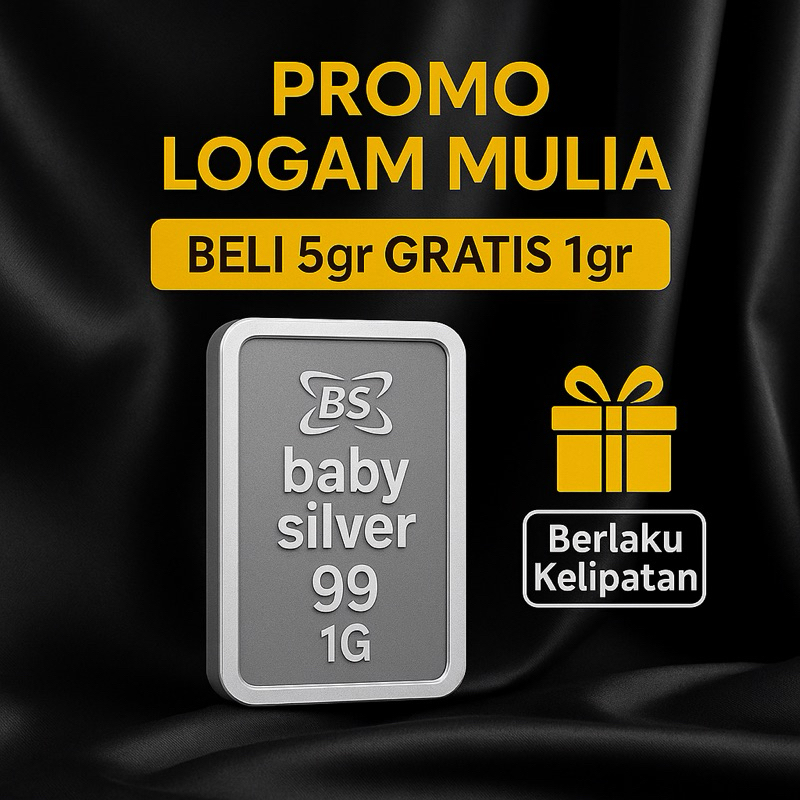 Jual Baby Silver Fine Silver Bar Perak Batangan Asli Murni Logam Mulia ...