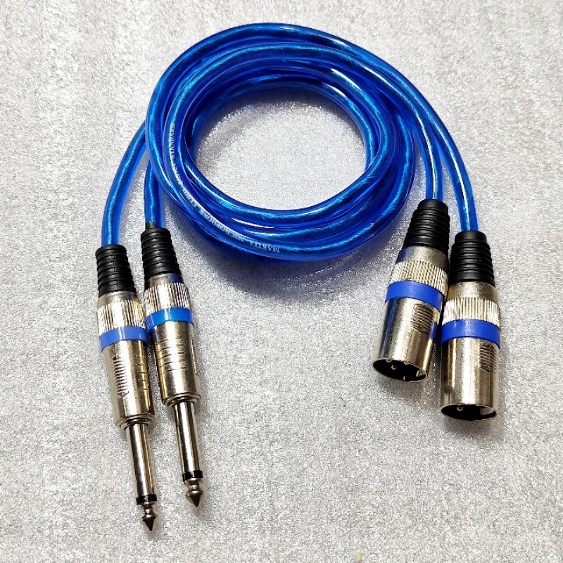 Jual Kabel Mic Jek Akai Toa Mono 6,5mm To Jek XLR Canon Male Panjang 1 ...