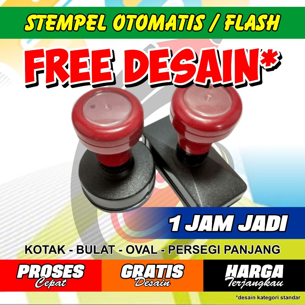 Jual Stempel Flash/stempel otomatis/desain gratis MURAH, BAGUS & CEPAT ...