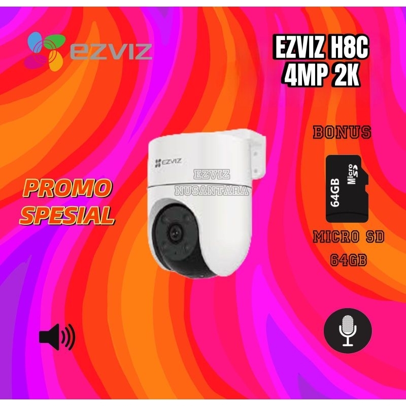 Jual EZVIZ H8C 4MP CCTV WIFI PAN TILT COLOR NIGHT VISION OUTDOOR IP ...