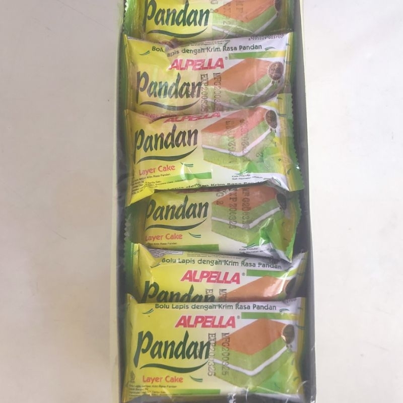 Jual bolu alpela pandan isi 24 pcs | Shopee Indonesia