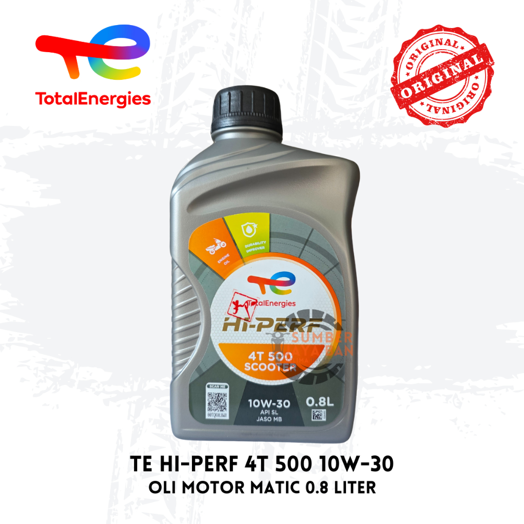 Jual Total Hi-Perf 4T 500 10W-30 Oli Motor 0.8 L Matic 800 ML | Shopee ...