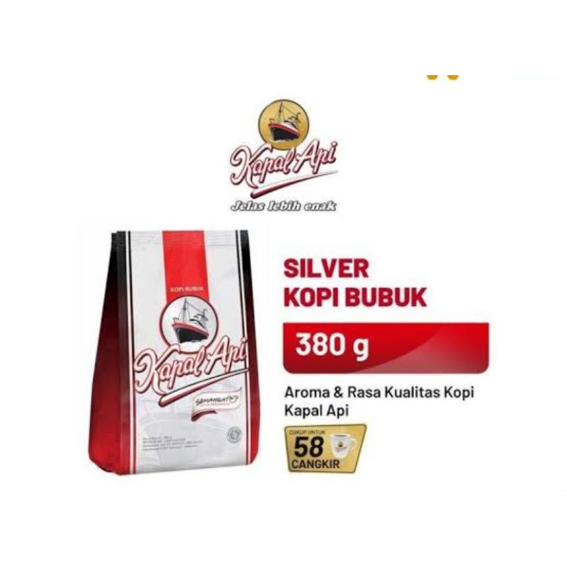 Jual kopi kapal silver 350 gram/kopi kapal api 350 gram | Shopee Indonesia