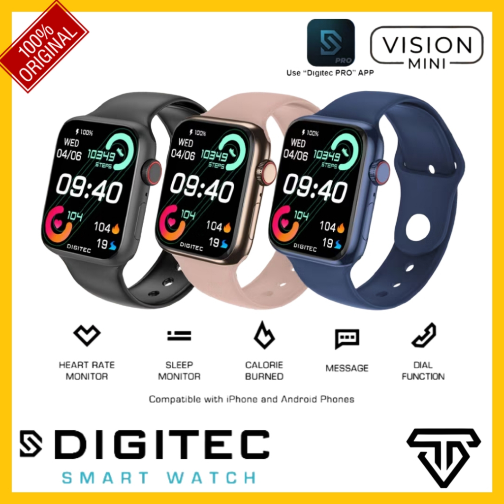 Jual DIGITEC DG SW VISION MINI / DG-SW-VISION MINI Smart Watch ...