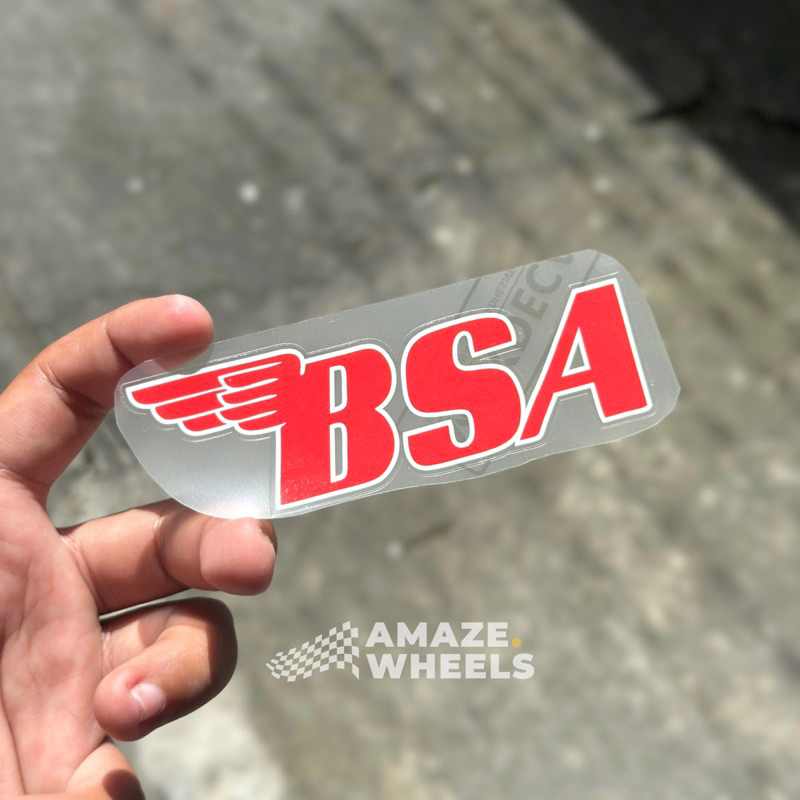 Jual Sticker BSA Motorcycle Merah (besar) | Shopee Indonesia