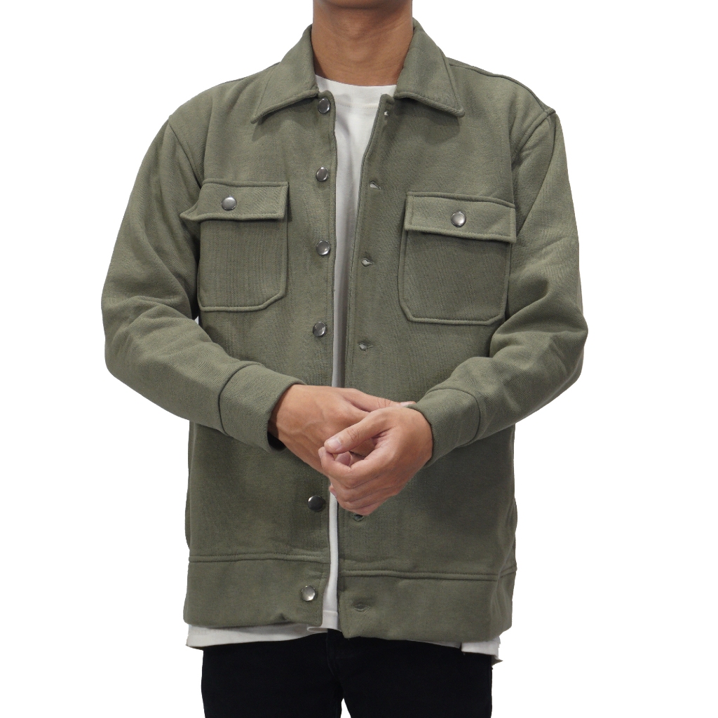 Jual Shacket Jacket - Jacket Pria Distro Fleece Tebal Original Dezirose ...