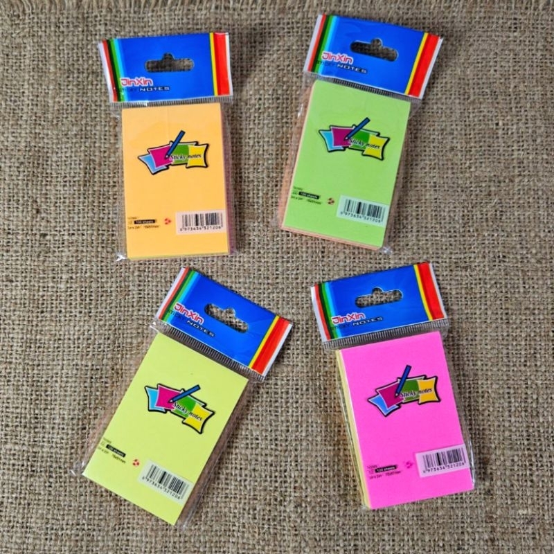 Jual Stiky notes kertas 5 warna 76x51 mm 100 lembar memo tempel polos 5 ...