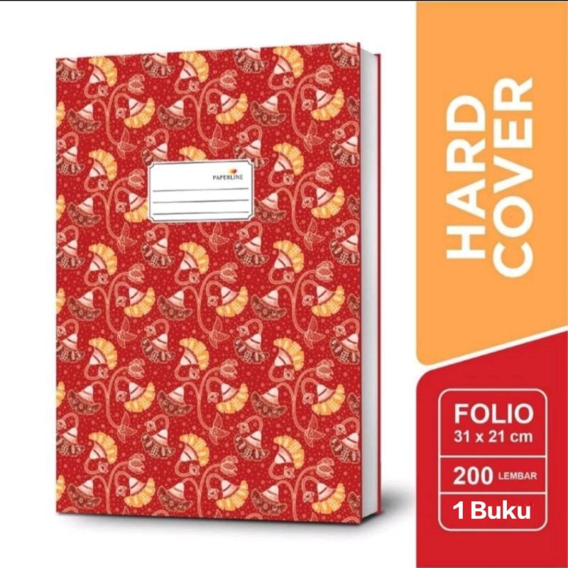 Jual Buku Folio Hard Cover Kiky/Paperline isi 200 Lembar Harga Per Pcs ...