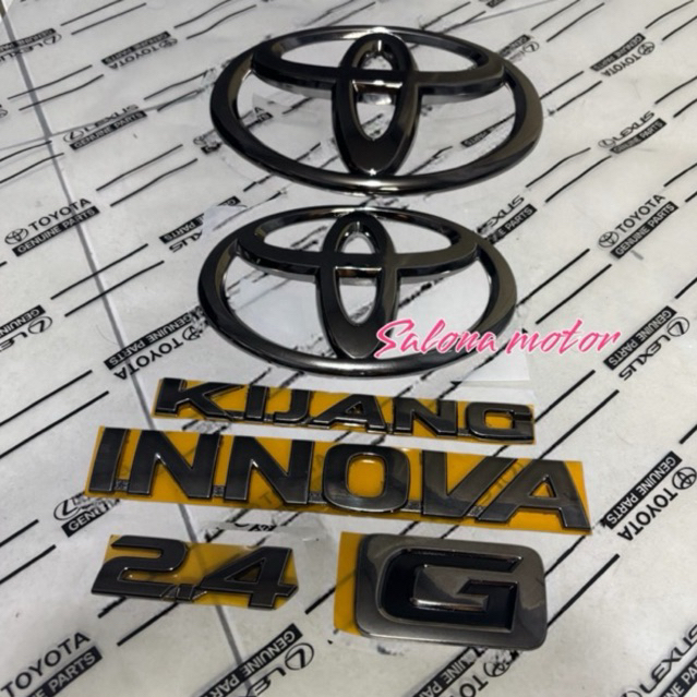 Jual logo komplit innova reborn black chrome set 6 pcs | Shopee Indonesia
