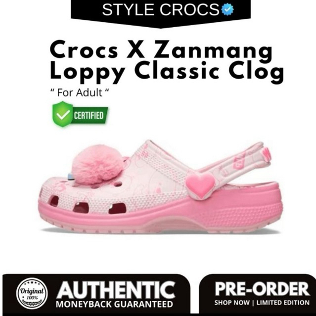 Jual Crocs Classic Clog Loopy Zanmang Adult 100% Original | Shopee ...