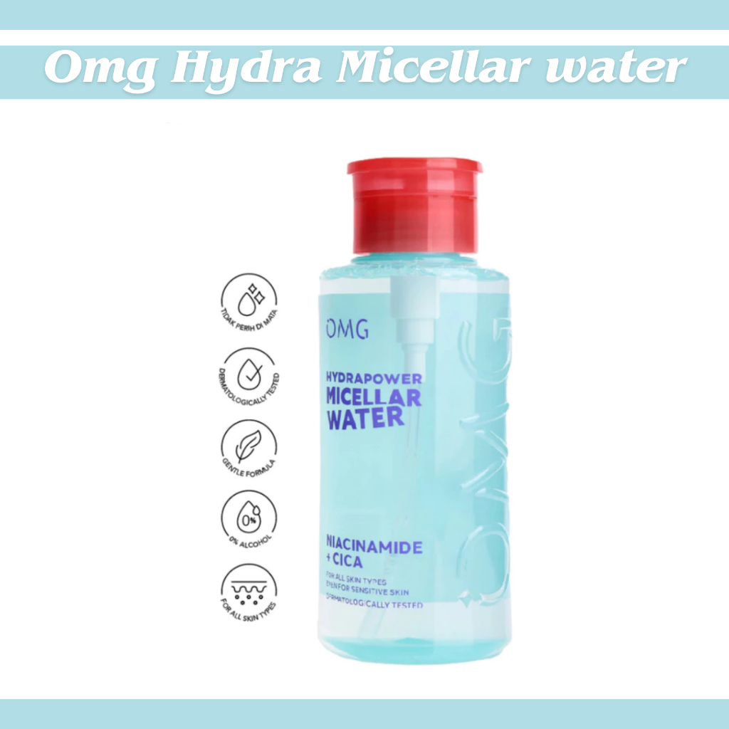 Jual OMG Oh My Glow Hydrapower Micellar Water 65ml & 300ml/Pembersih ...