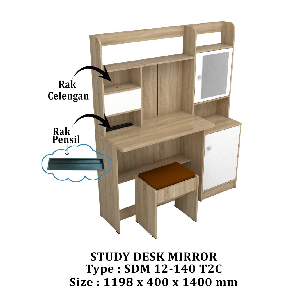 Jual MEJA BELAJAR & MEJA RIAS ANAK BAHAN PARTIKEL BOARD BERKARAKTER ...