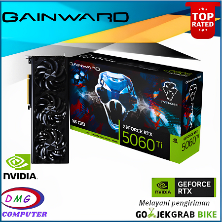 Jual GAINWARD VGA GEFORCE RTX 5060TI 16GB PYTHON III GDDR7 | Shopee ...