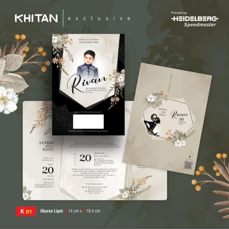 Jual Blanko Undangan Kosongan KHITAN 01 Exclusive - Java Card | Shopee ...