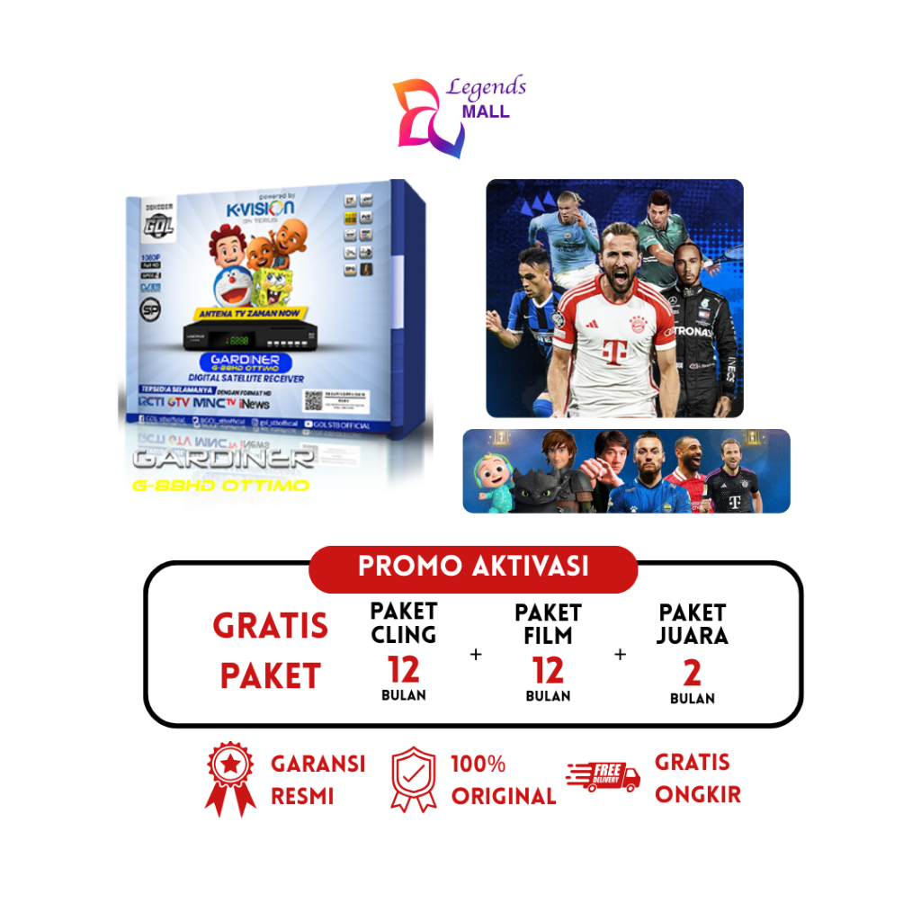 Jual Receiver K-Vision Gardiner Ottimo G-88 HD | Shopee Indonesia